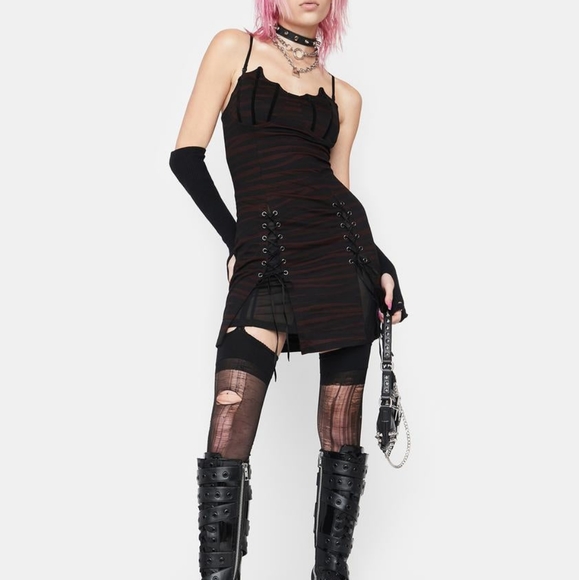 Punk Rave | Dresses | Punk Rave Bat Slip Mini Dress | Poshmark